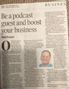 Want some free marketing? Be a podcast guest - Phil Fraser - Business ...